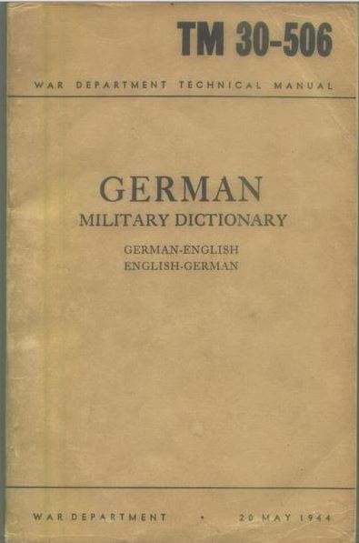 WWII LANGUAGE MANUALS - EPHEMERA, PHOTOGRAPHS & MILITARY ARTWORK - U.S ...