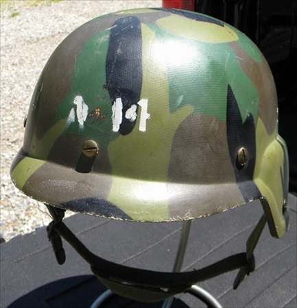 Prototype Kevlar PASGT Helmet - Camouflage finish. - MODERN COMPOSITE ...
