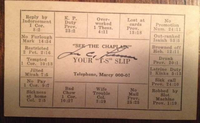 A WWII version of a stress card - EPHEMERA, PHOTOGRAPHS & MILITARY ...