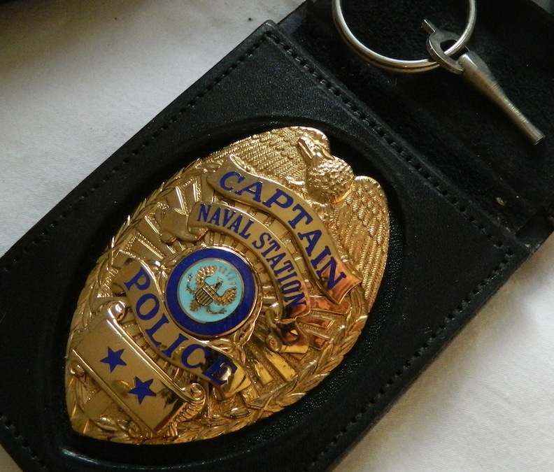 Navy Badge Captain Naval Station Police 2 Stars - BADGES, AWARDS, DUI ...