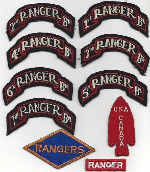 Ranger Scrolls/Tab/Patch and 1st Special Service Force Patch - ARMY AND ...
