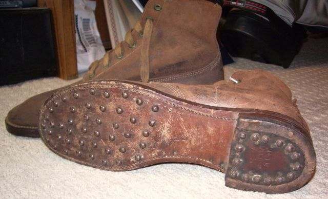 AEF Hobnail Boots - (1917-1919) WORLD WAR ONE, RUSSIAN INTERVENTION - U ...