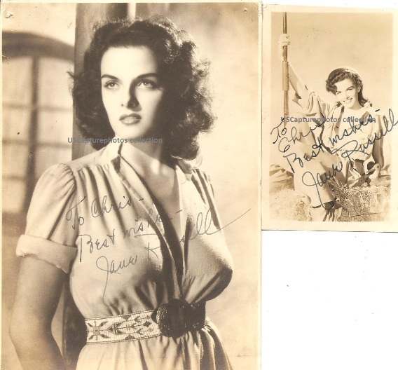 Original signed photos of Jane Russell and unknown actress? - EPHEMERA ...