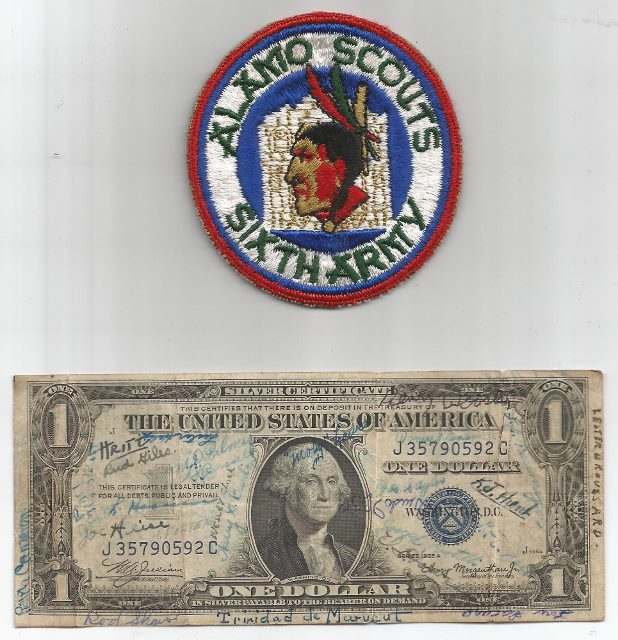 158th Bushmasters Short Snoter & Named Alamo Scout - ARMY AND USAAF - U ...