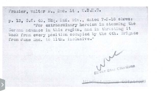 The Medal Group of 2nd Lt Walter Dabney Frazier USMC WWI KIA...June 5 ...