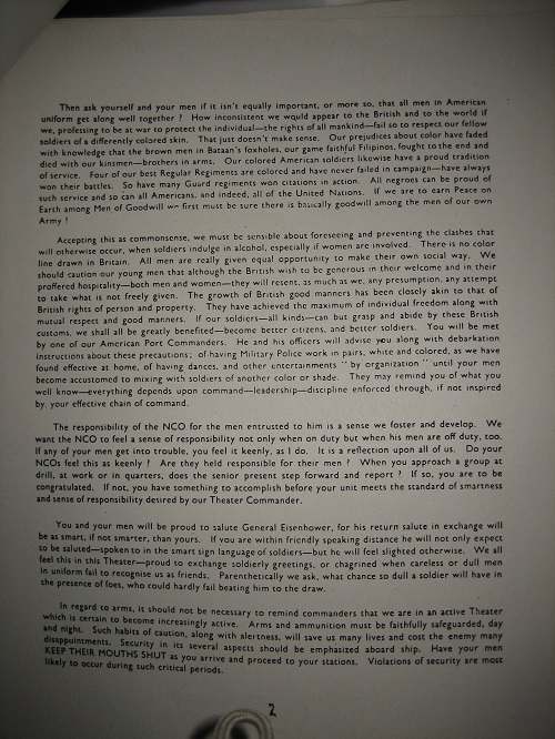 1944 Embarkation Letter - EPHEMERA, PHOTOGRAPHS & MILITARY ARTWORK - U ...