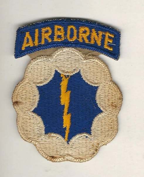 one piece 9th airborne division patch - ARMY AND USAAF - U.S. Militaria ...