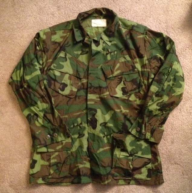 Large regular mint poplin ERDL shirt - CAMOUFLAGE UNIFORMS - U.S ...