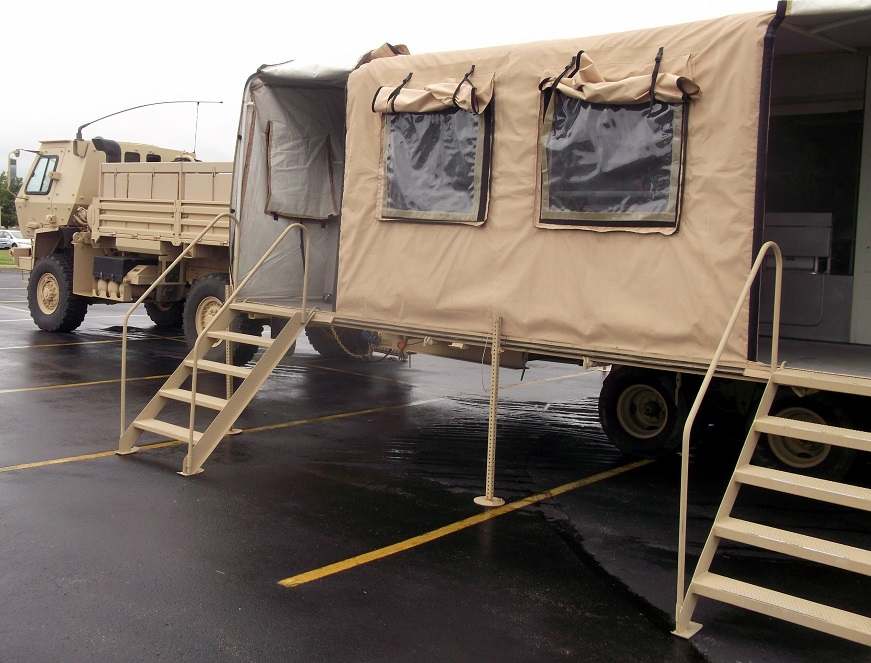 Current Army truck and field mess trailer at a local event - MILITARY ...