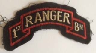 1st ranger patch ID NEED // which era? - ARMY AND USAAF - U.S ...
