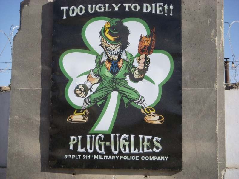 OEF "Plug Uglies" Sign - BASE/BIVOUAC/CAMP/DEPOT ITEMS - U.S. Militaria ...