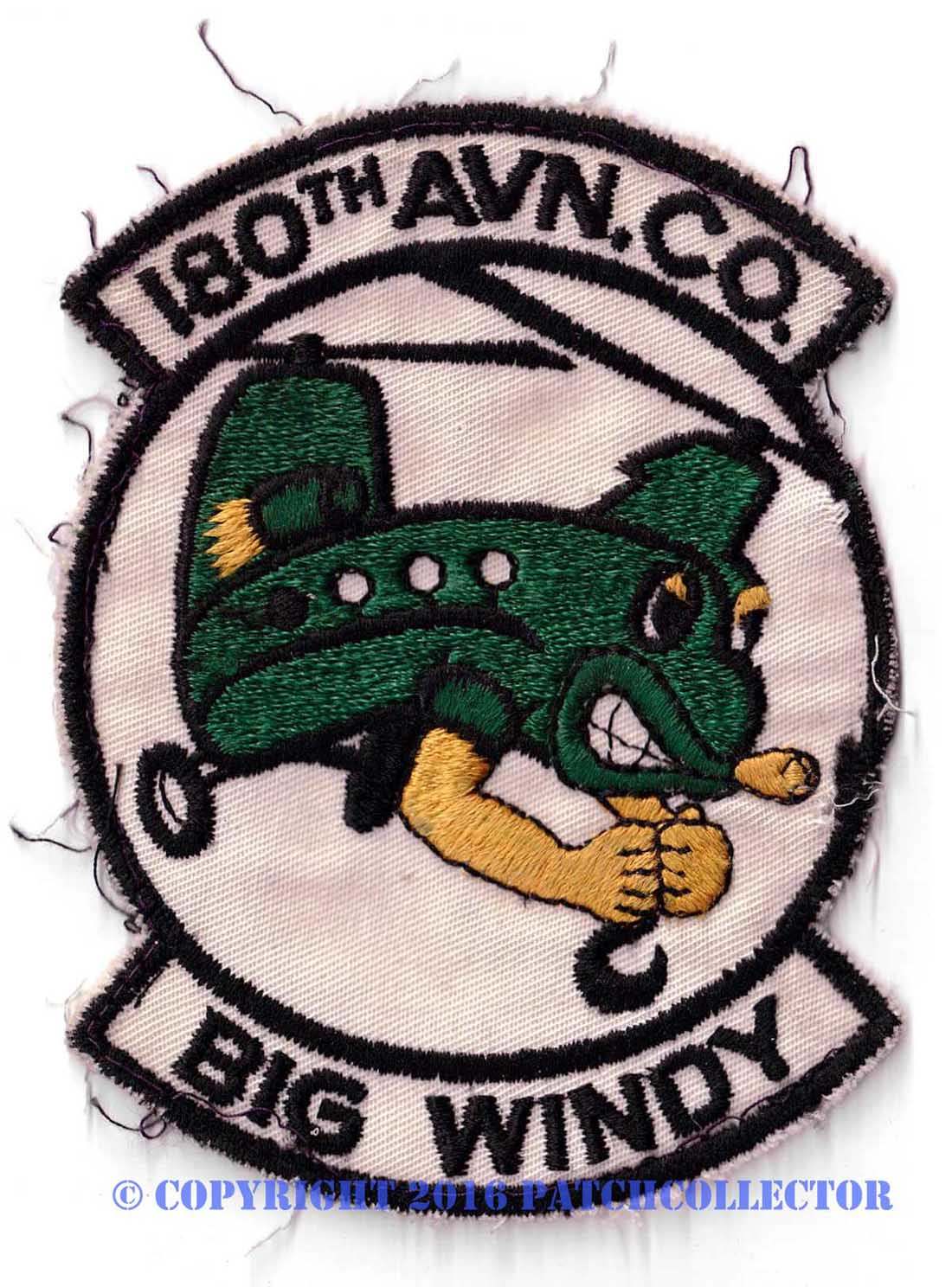 A few Vietnam war era 180th Assault Support Helicopter Company patches ...