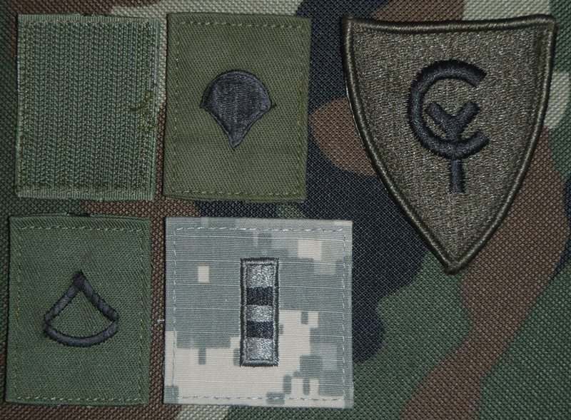 BDU subdued insignia worn on early ACU’s - ARMY AND USAAF - U.S ...
