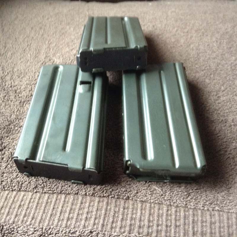 Green painted 20 rd.Colt AR-15 Mags Alloy Follower - FIREARMS - U.S ...