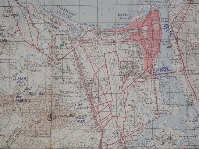 USMC I CORPS 1st Recon Bn Da Nang 1967 3,000 topo maps of the Vietnam ...