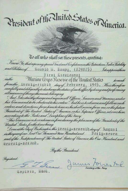 USMC 6th Division Paperwork and Uniforms Grouping - GROUPINGS PAGE - U ...