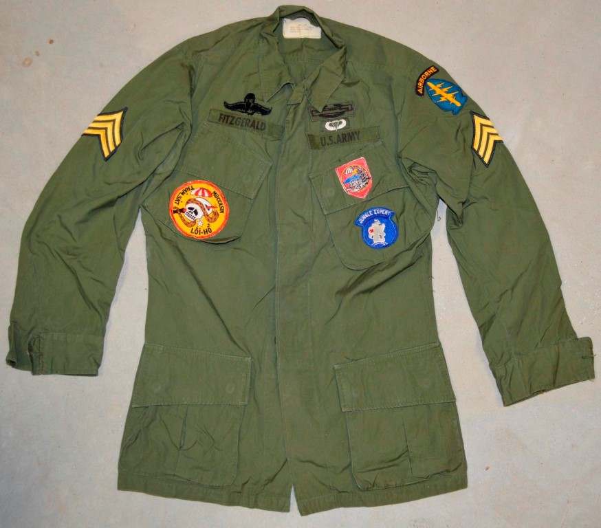 MACV-SOG RT MOCCASIN OG-107 Jungle Jacket- ID'd - ARMY AND USAAF - U.S ...