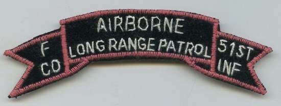 Co. F 51st Infantry LRRP Scroll Opinion Needed - ARMY AND USAAF - U.S ...