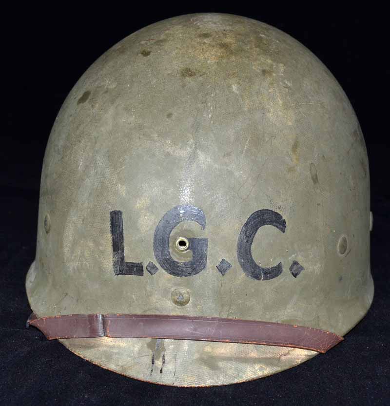 USN Corpsman helmet from Battle of Okinawa - CHAPLAIN & MEDIC HELMETS ...
