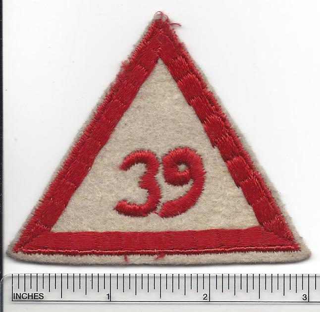 "39" in a Red Triangle Patch ID: WWI 39th Division - CAN YOU IDENTIFY ...