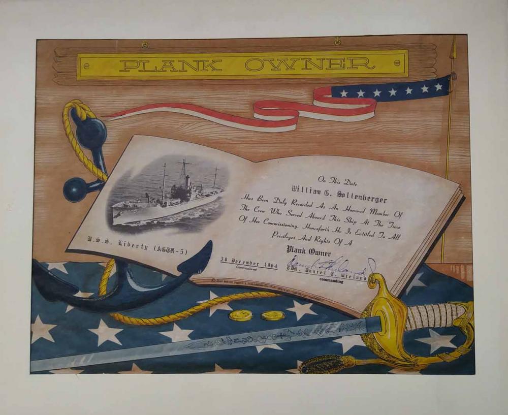USS Liberty Plank Owner doco - EPHEMERA, PHOTOGRAPHS & MILITARY ARTWORK ...