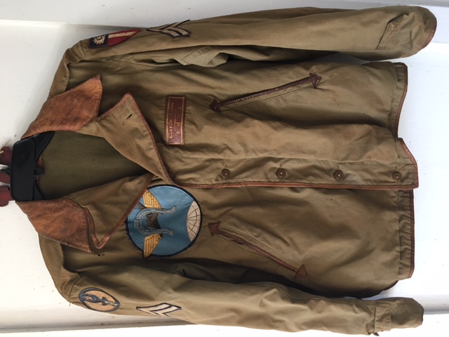 WWII CBI field modified M38 jacket 10th AAF 3rd Combat Cargo Sq ...