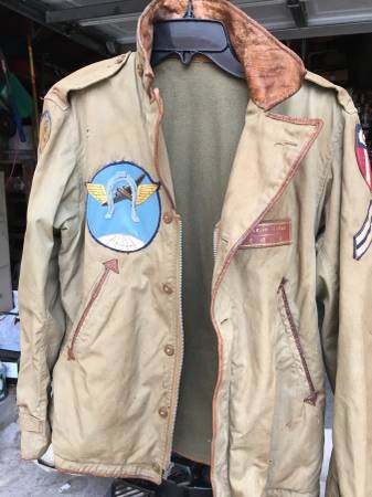 WWII CBI field modified M38 jacket 10th AAF 3rd Combat Cargo Sq ...