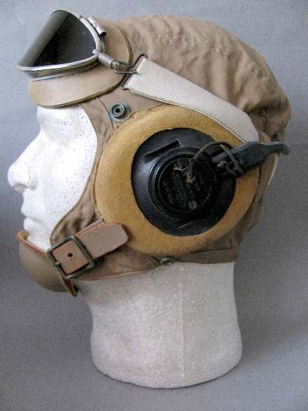 Acoustic ear cups on WWII USN flight helmets - FLYING HELMETS AND ...
