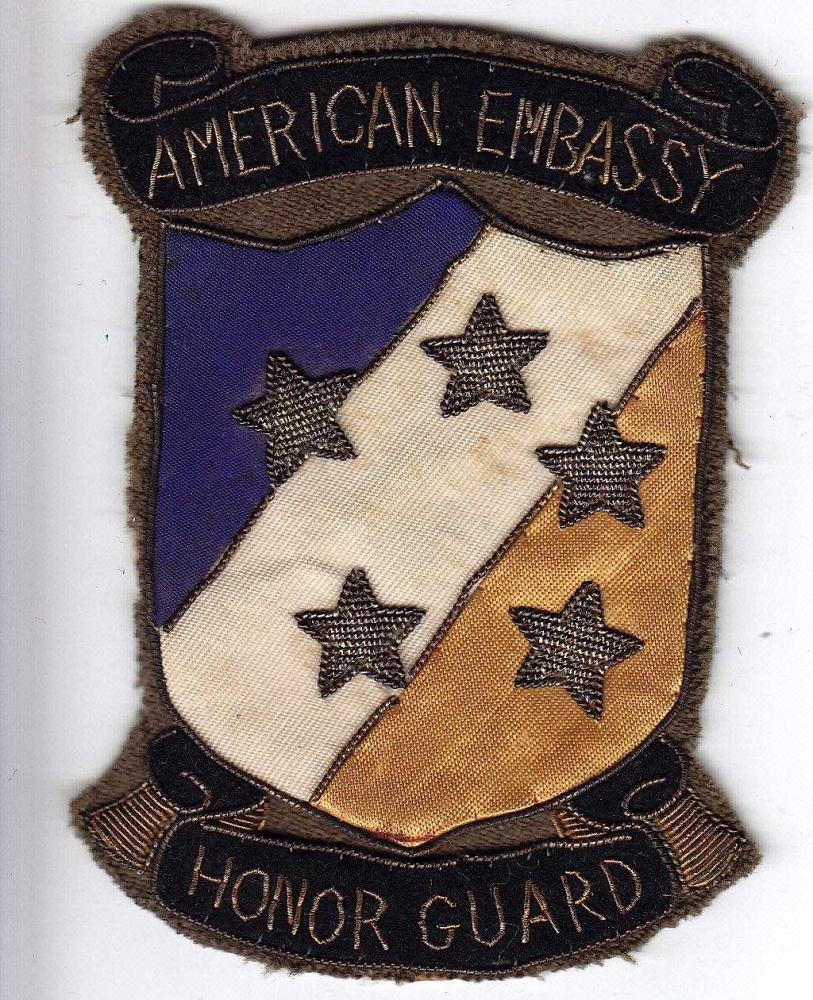 An American Embassy Honor Guard patch - ARMY AND USAAF - U.S. Militaria ...