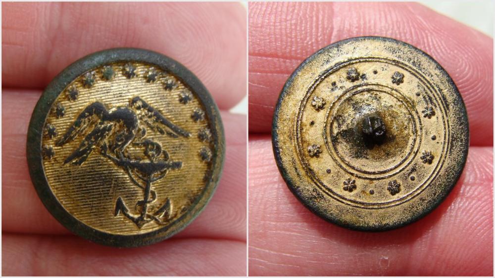 200 year old US Marine Corps button - (1776-1860) AMERICAN REVOLUTION ...