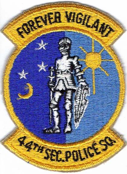 Mistaken for 44th Security Police Squadron Patch - AIR FORCE (USAAF IS ...