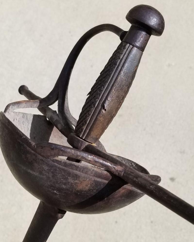17th Century Colonial American period Spanish Cup Hilt Rapier - EDGED ...
