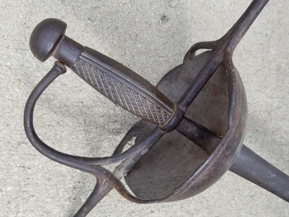 17th Century Colonial American period Spanish Cup Hilt Rapier - EDGED ...