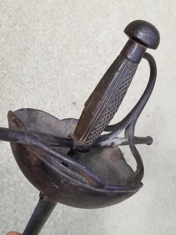 17th Century Colonial American period Spanish Cup Hilt Rapier - EDGED ...
