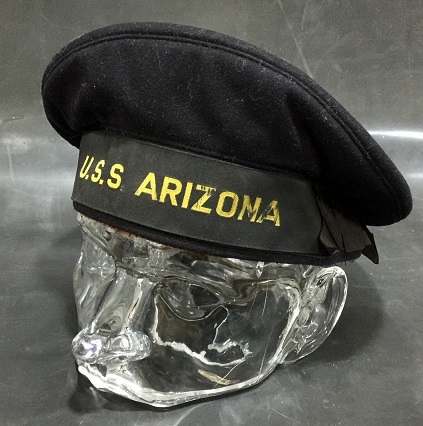 USS ARIZONA DRESS CAP - NAVAL & SEA SERVICE UNIFORMS - U.S. Militaria Forum