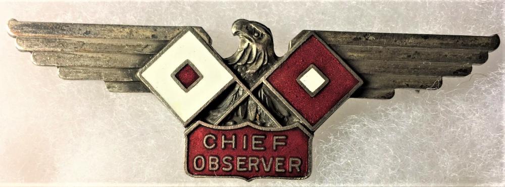 Aircraft Warning Service? - Signal Corps observer wings - WING BADGES ...