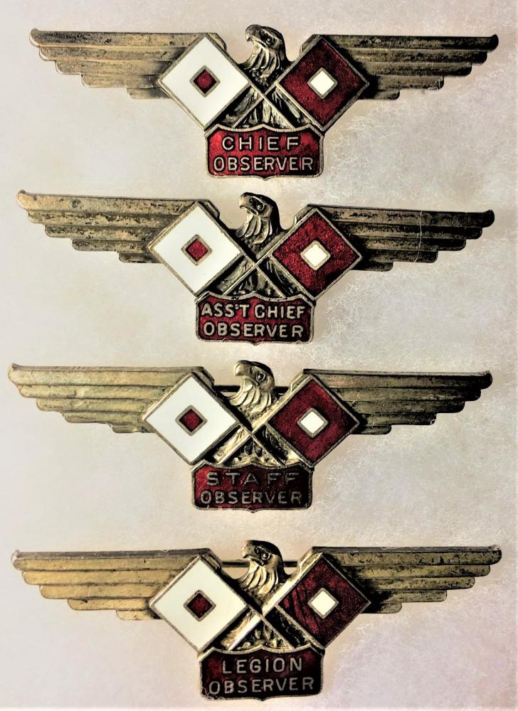 Aircraft Warning Service? - Signal Corps observer wings - WING BADGES ...