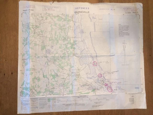 Map sheet 71 with markings. - EPHEMERA, PHOTOGRAPHS & MILITARY ARTWORK ...