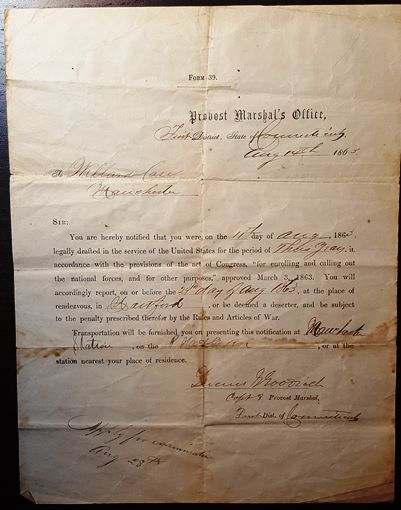 Americas first draft - (1861-1865) AMERICAN CIVIL WAR - The War Between ...