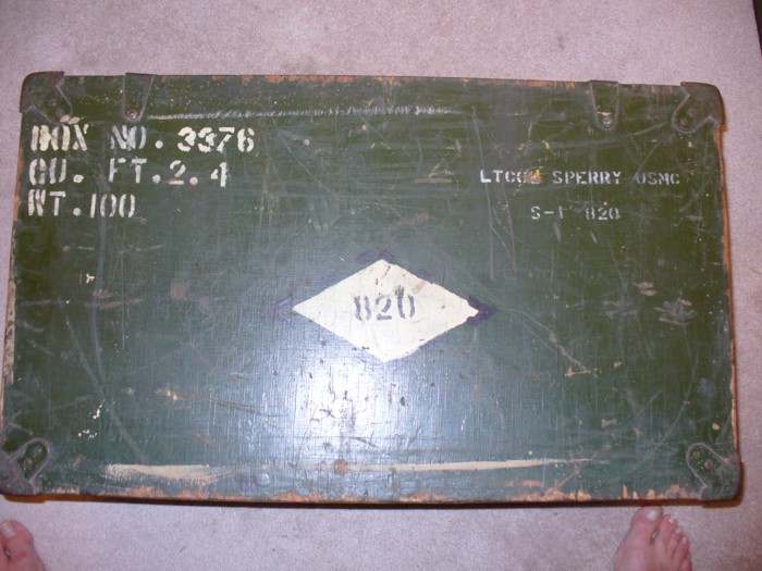 USMC Foot Locker/Box - FIELD & PERSONAL GEAR SECTION - U.S. Militaria Forum