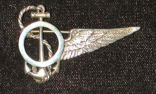 1927 Silver Naval Aviation Observer NAO Wings - WING BADGES - U.S ...