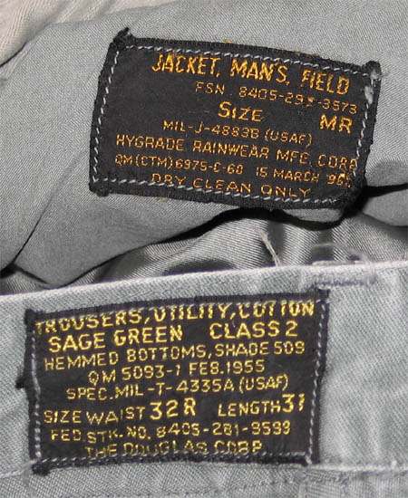 USAF Sage Green Fatigues - UNIFORMS - U.S. Militaria Forum