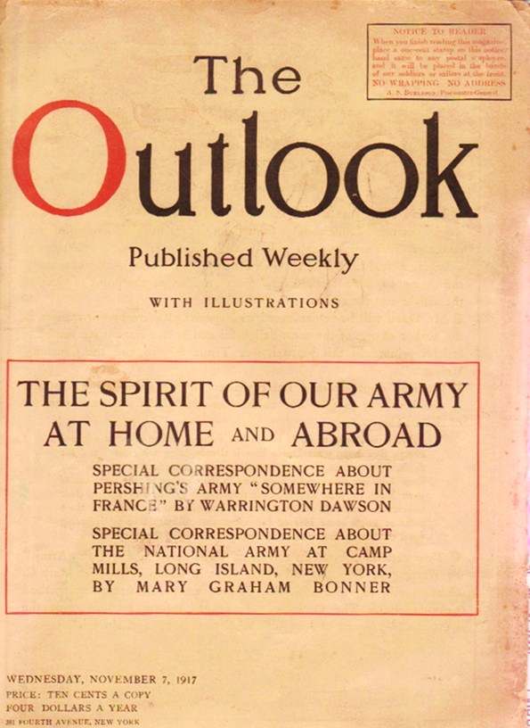 1917 "The Outlook" Spirit of Our Army at Home & Abroad - EPHEMERA ...