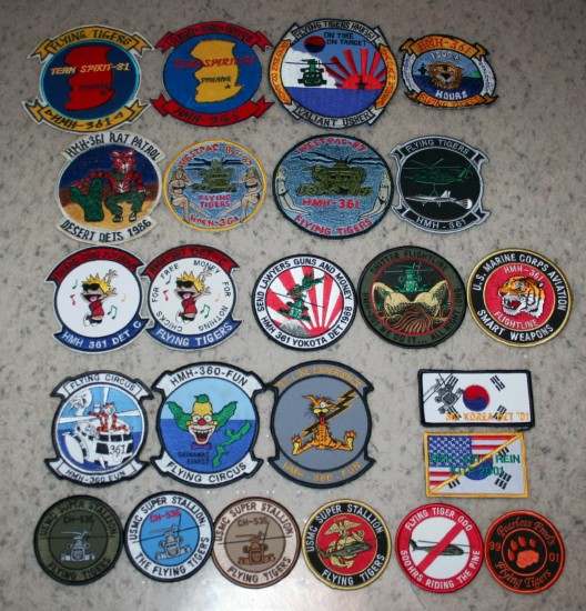 Marine Helicopter Squadron 361 patch collection - MARINES - U.S ...
