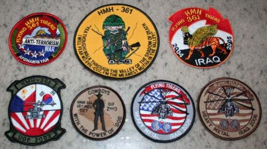 Marine Helicopter Squadron 361 patch collection - MARINES - U.S ...