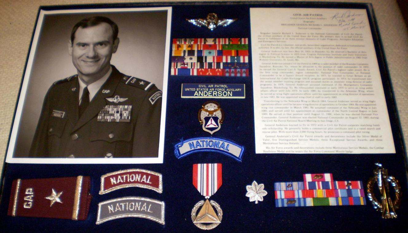 Small grouping of Brig Gen Richard Anderson, Past Civil Air Patrol ...