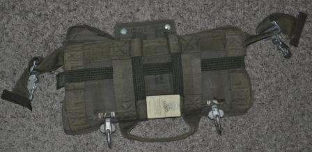 Vietnam - Korea era Parachute bag, main chute, and Type T-7 parachute ...