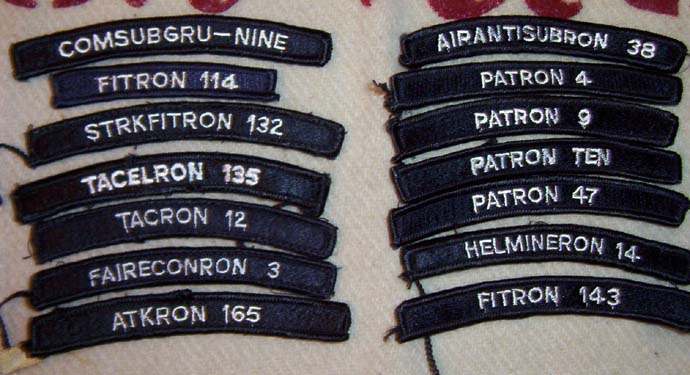 Navy ships UIMs (rockers/tabs) - NAVY, COAST GUARD AND OTHER SEA ...