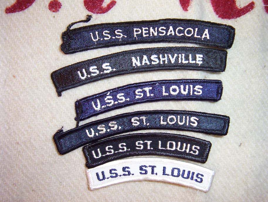 Navy ships UIMs (rockers/tabs) - NAVY, COAST GUARD AND OTHER SEA ...