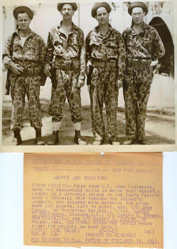 US Army Engineers Wearing Camo in the PTO - CAMOUFLAGE UNIFORMS - U.S ...